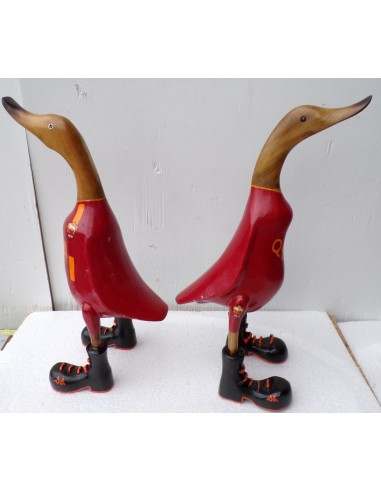 calcio Roma oca football team in legno giallo rossi gadget squadra